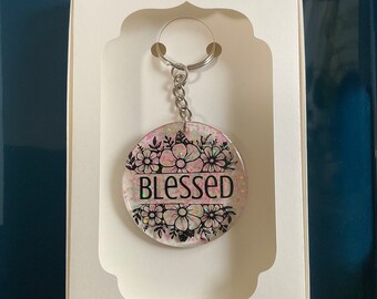Blessed Keychain - Etsy