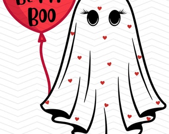Will You Be My Boo Png, Ghost Png, Ghost With Balloon, Pastel Love Day ...