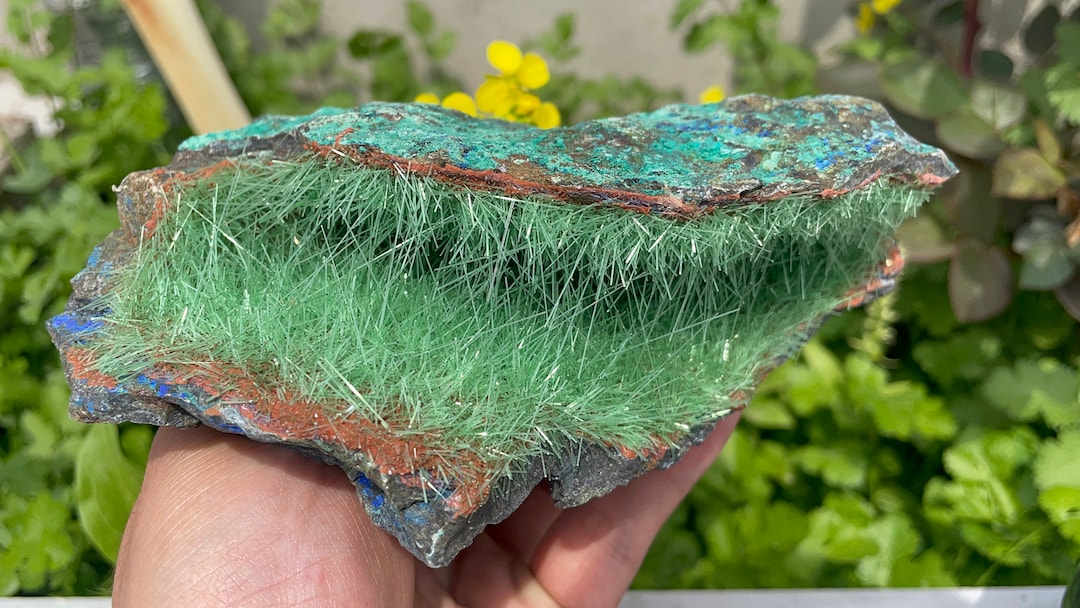 Green Copper Ore Specimen Quartz,green Copper Ore,natural Azurite ...