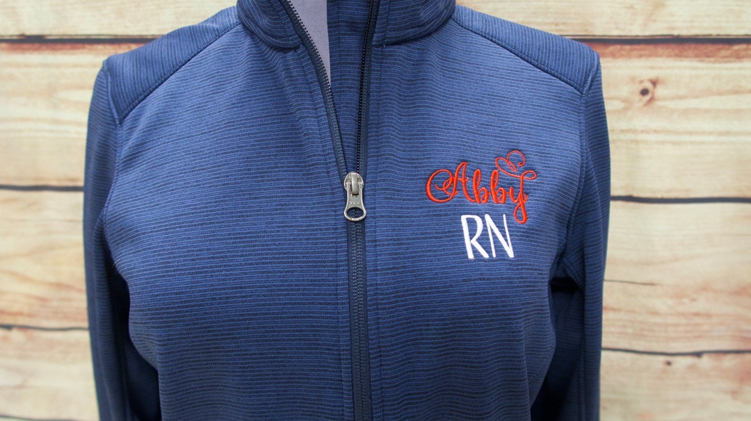 Personalized Embroidered Jacket on the Back and Small Design on Left ...