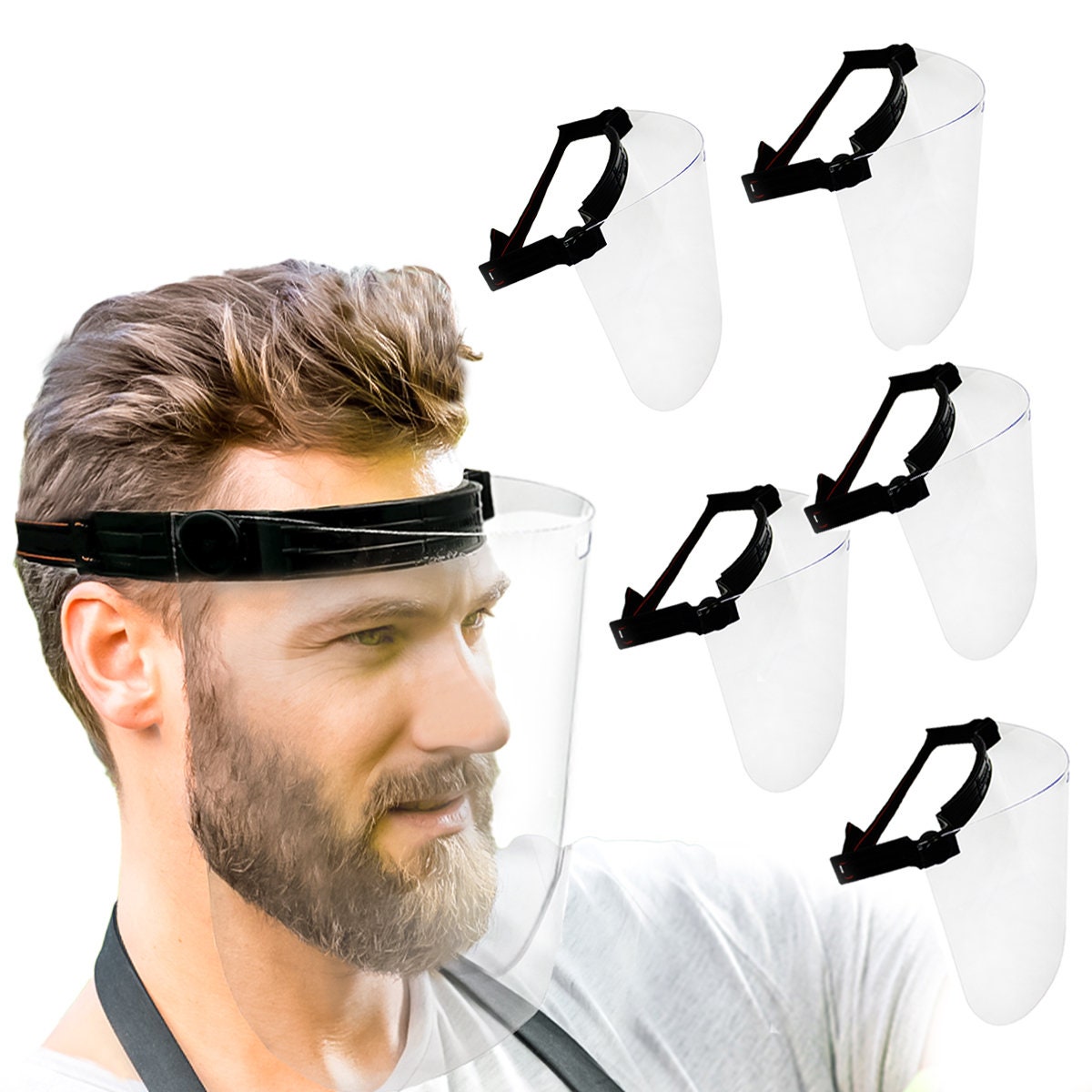 Lucent Path Flip up Face Shield Safety Clear Plastic Visor - Etsy