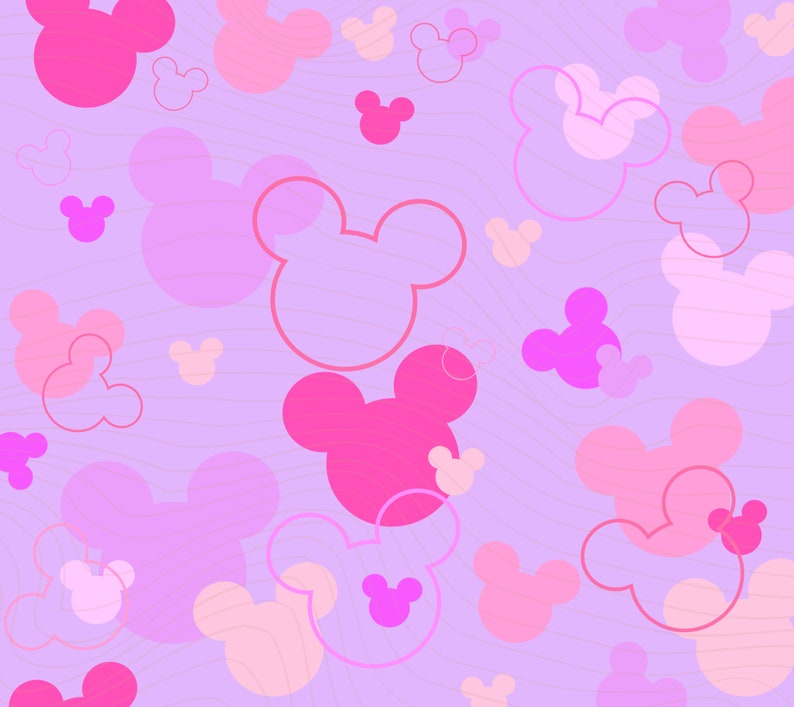 Sweet Pink Pastel Mouse Digital Pattern PNG - Etsy