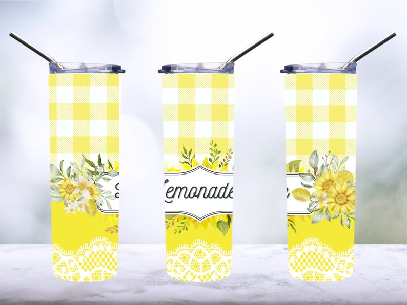 Tumbler Design Lemonade PNG Sublimation Tumbler 20oz - Etsy