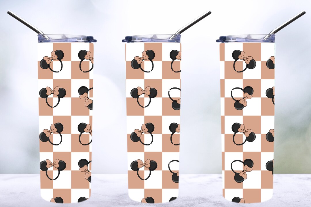 Mickey Ears Checkered Print Design Mouse Ear Sublimation Design PNG 20 ...