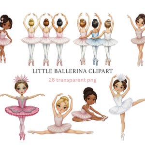 Pink Ballerina Clipart PNG | Ballet Clipart | Kids Clipart | Cute ...