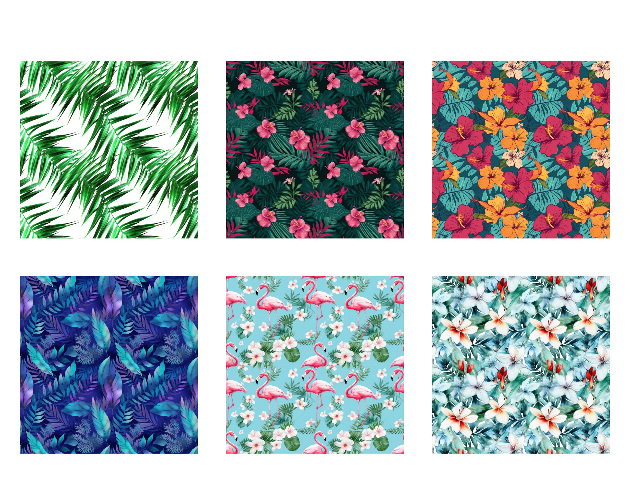 24 Pack Bundle Tropical Digital Paper Seamless Tropical - Etsy