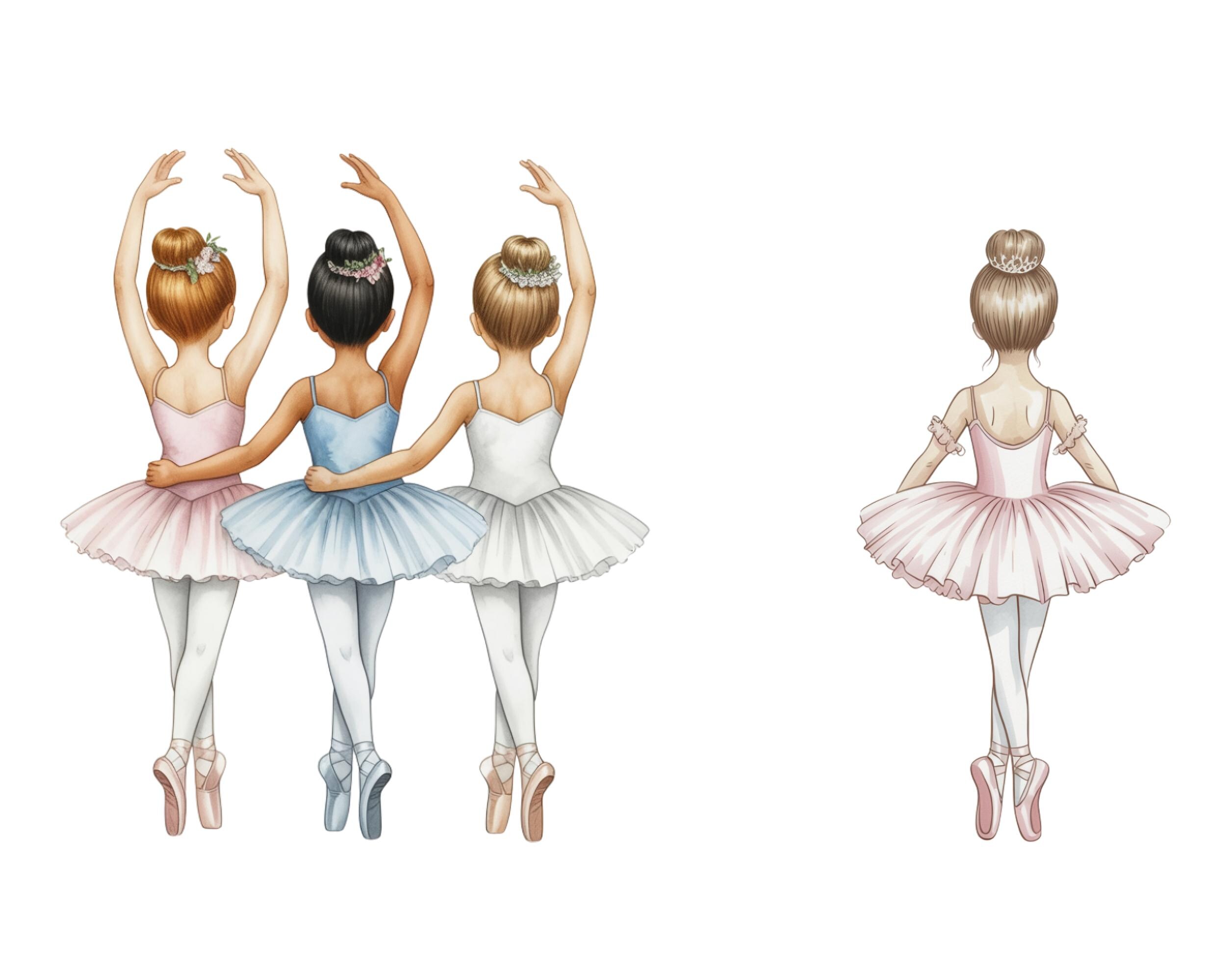 Pink Ballerina Clipart PNG | Ballet Clipart | Kids Clipart | Cute ...