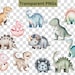 Watercolor Cute Dinosaur Clipart | 40 Transparent Pngs Clipart ...