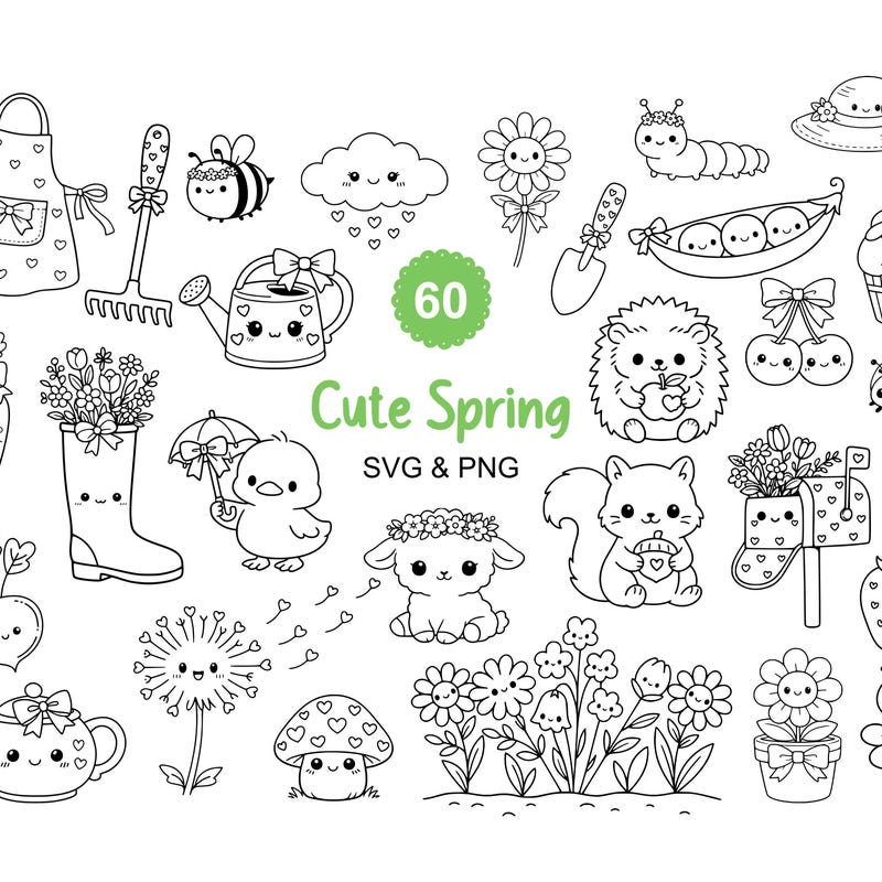 Spring Doodles - Etsy