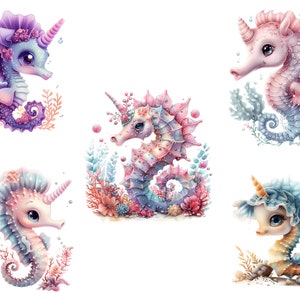 120+ Watercolor Mermaid Clipart Bundle |cute Mermaids PNG | Cute Sea ...