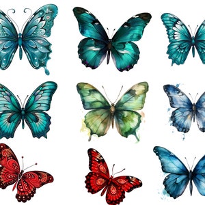 Butterfly Clipart Watercolor | 50 High Quality Transparent Png for ...