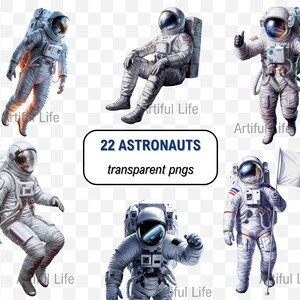 Realistic Watercolor Astronomy Clipart | 50+ Astronauts Space Explorer ...