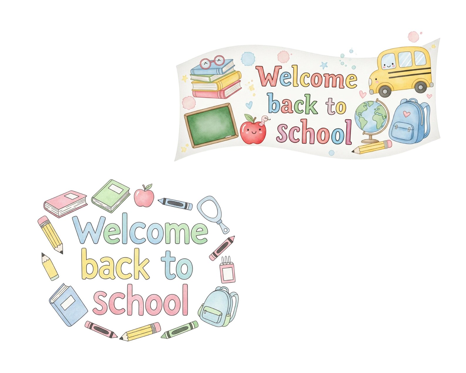 Back to School PNG | School Supplies Clipart | Teacher Clipart ...