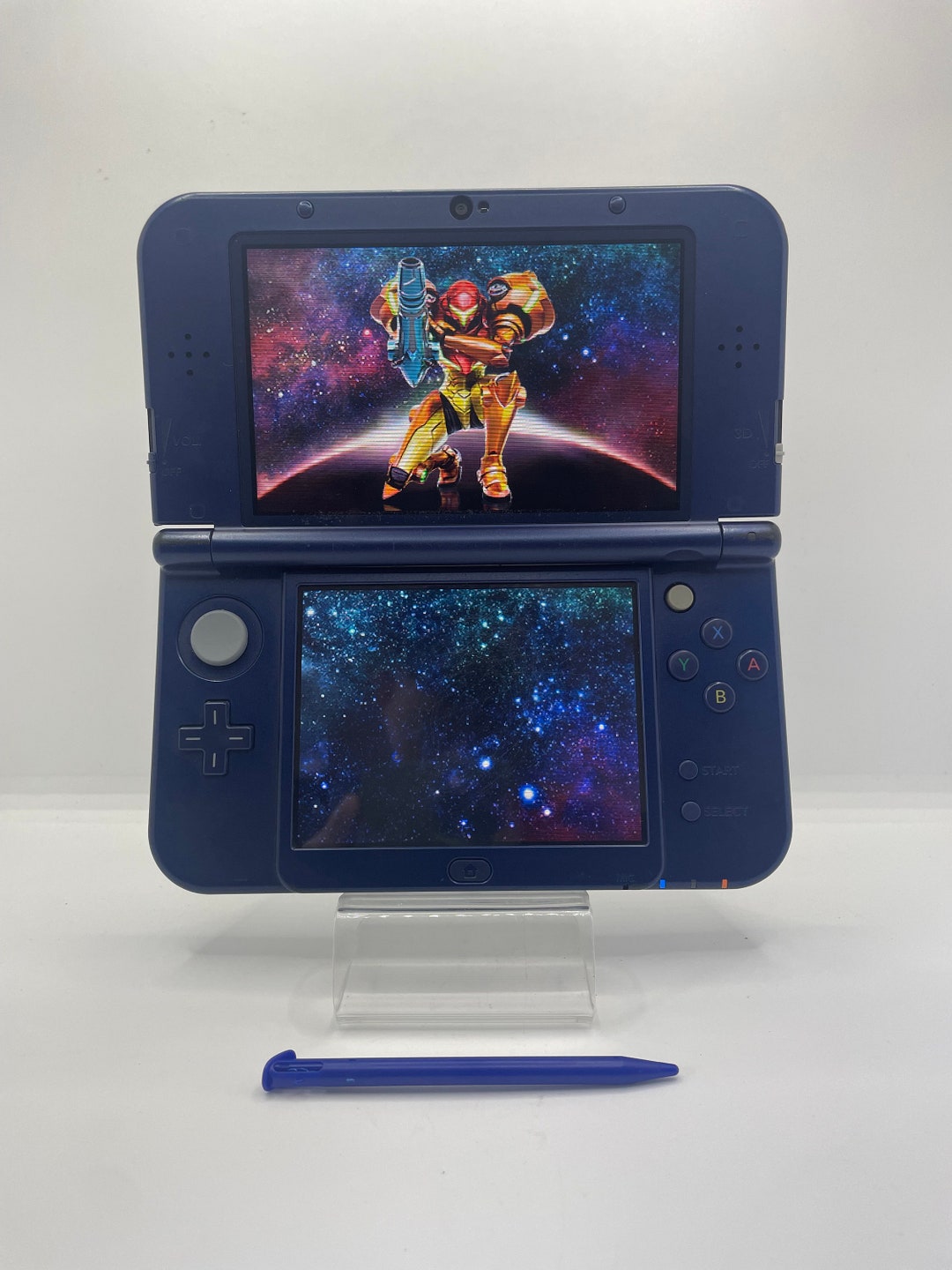 New Nintendo 3DS XL Console Blue Comes With Gameschargerstylus IPS Top ...