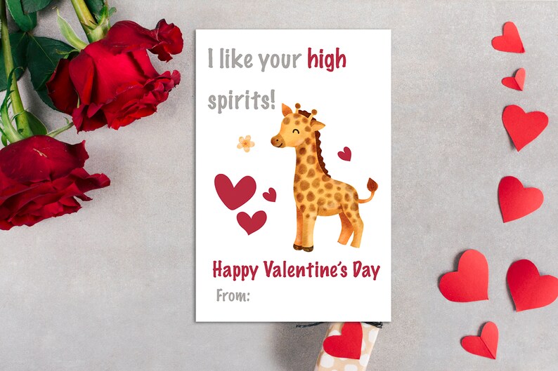 Printable Animals Valentine's Day Cards, Classroom Valentine's Day ...