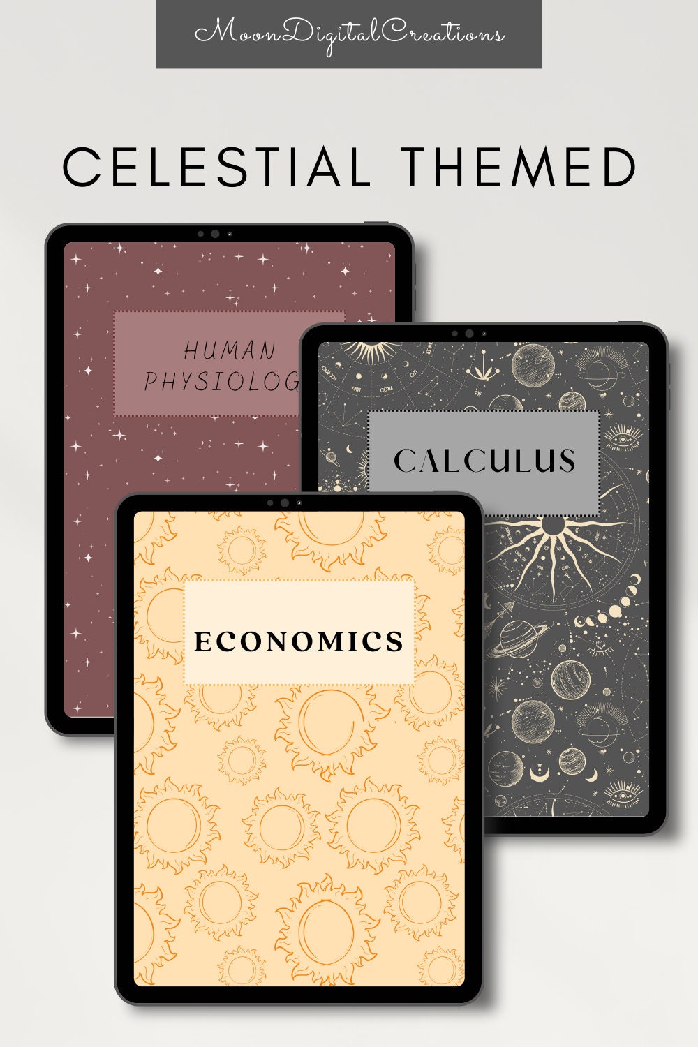 Goodnotes Notebook Covers, Celestial Themed| Sun Goodnotes Cover ...