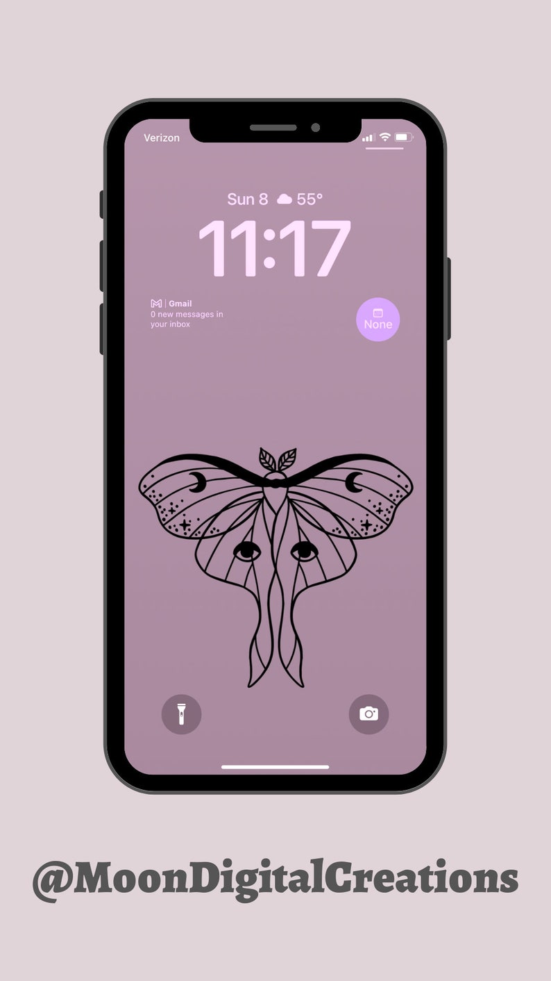 Witchy/boho iPhone Lockscreen Wallpapers Moon iPhone - Etsy