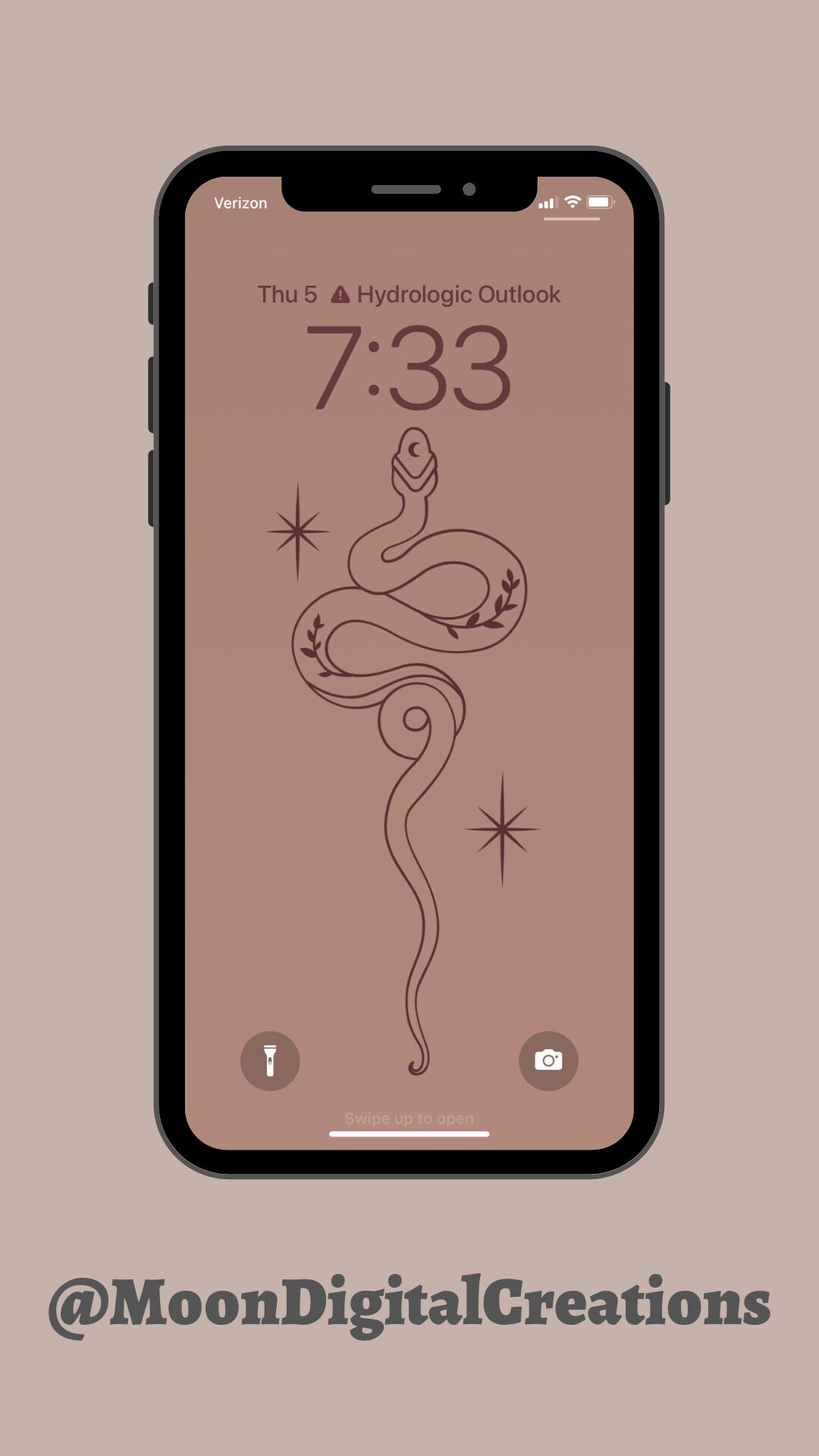 Witchy/boho iPhone Lockscreen Wallpapers| Moon iPhone Wallpaper| Black ...