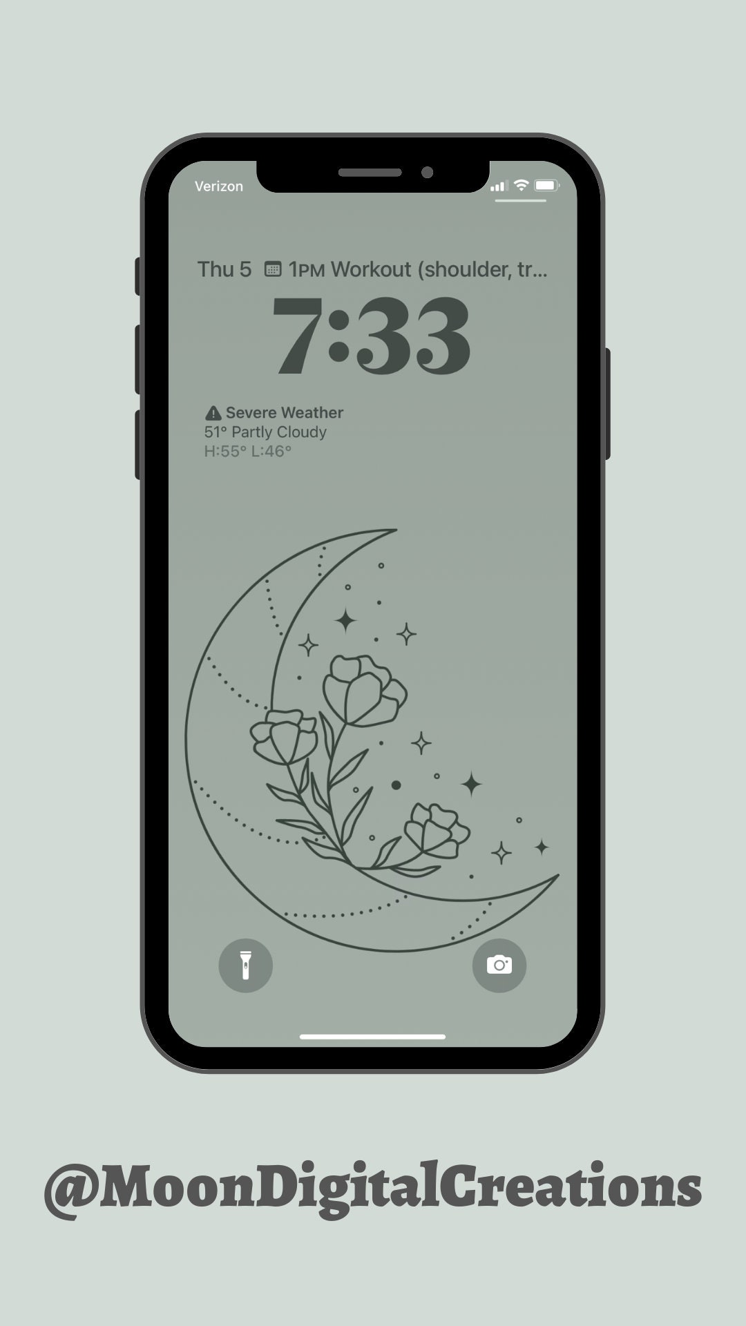 Witchy/boho iPhone Lockscreen Wallpapers Moon iPhone Wallpaper Black ...