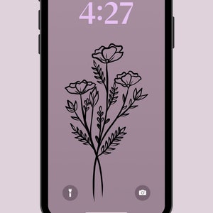 Floral iPhone Lockscreen Wallpapers| Botanical iPhone Wallpaper ...