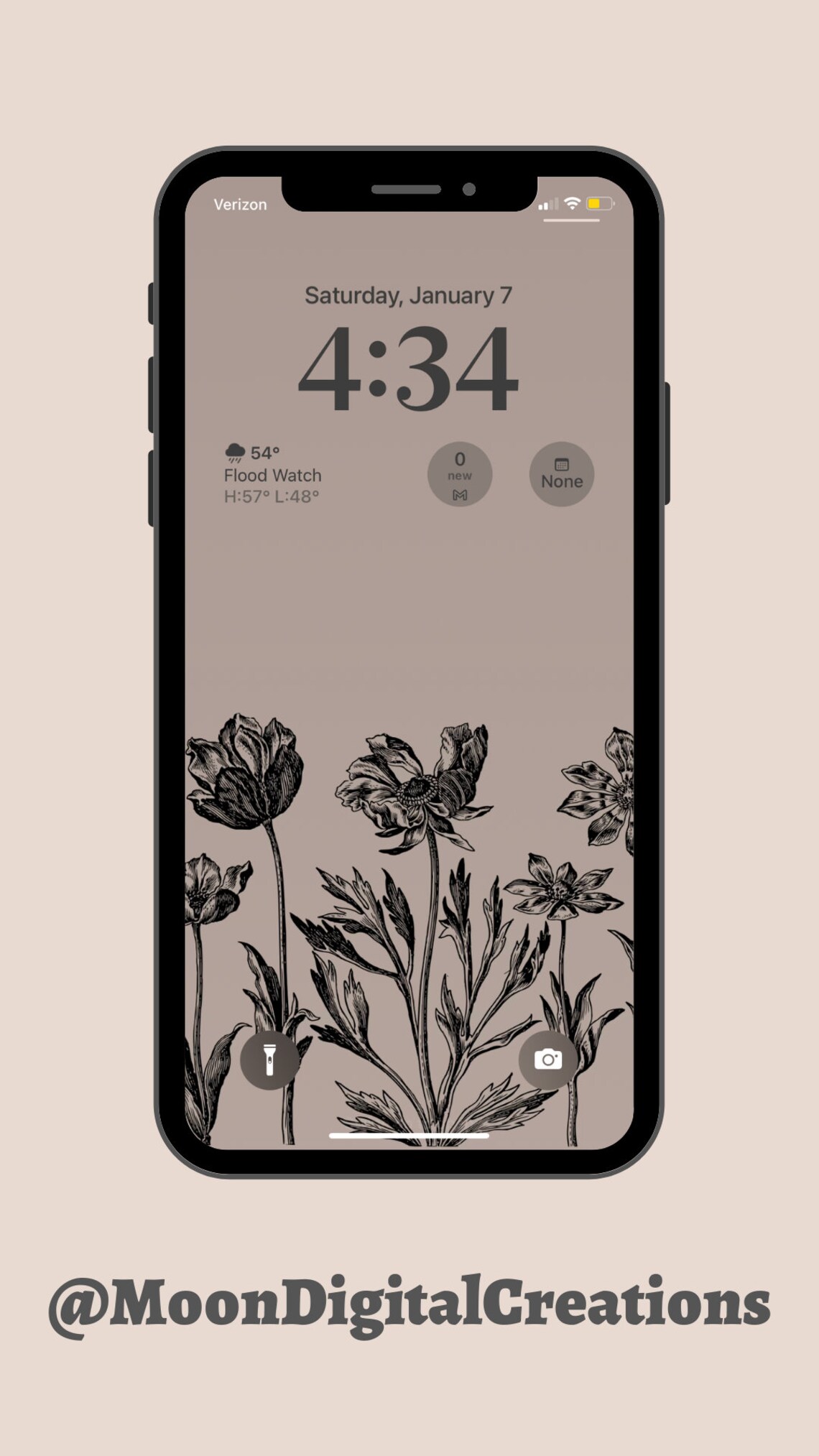 Floral iPhone Lockscreen Wallpapers Botanical iPhone - Etsy