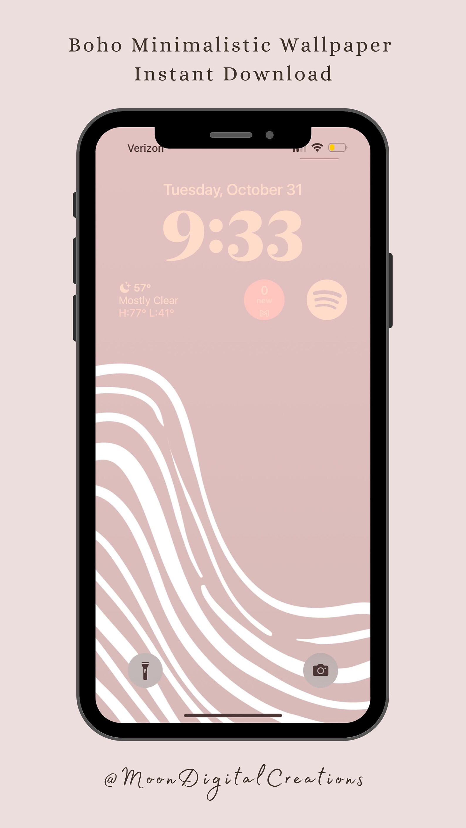 Boho Minimalistic iPhone Wallpaper| Minimalistic Phone Lockscreen ...