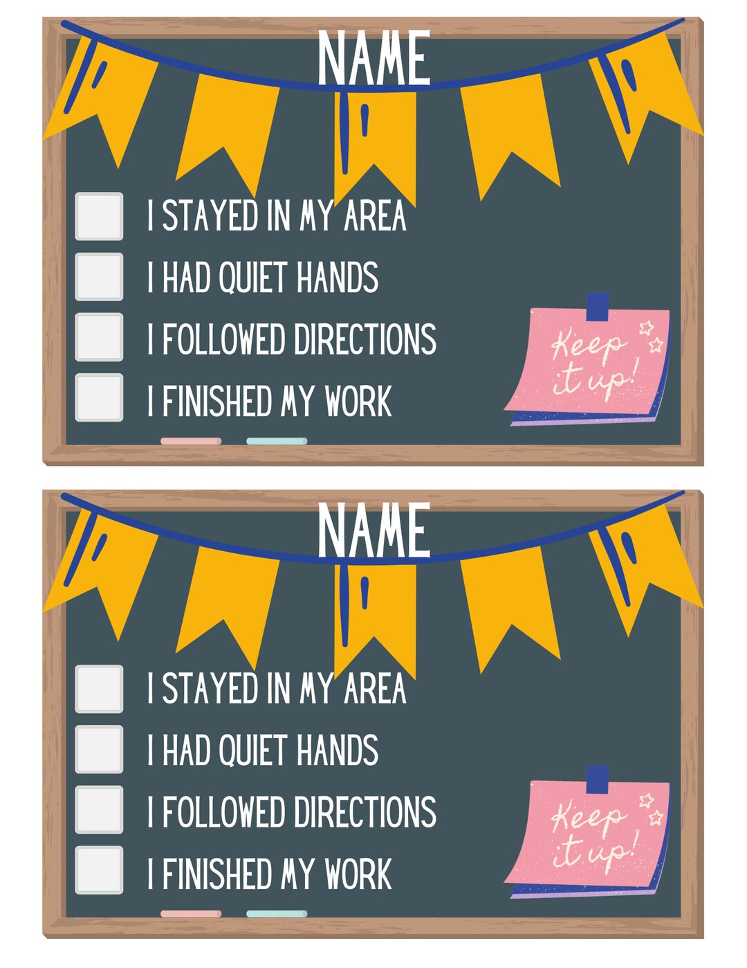 Behavior Note Home for Parents - Etsy
