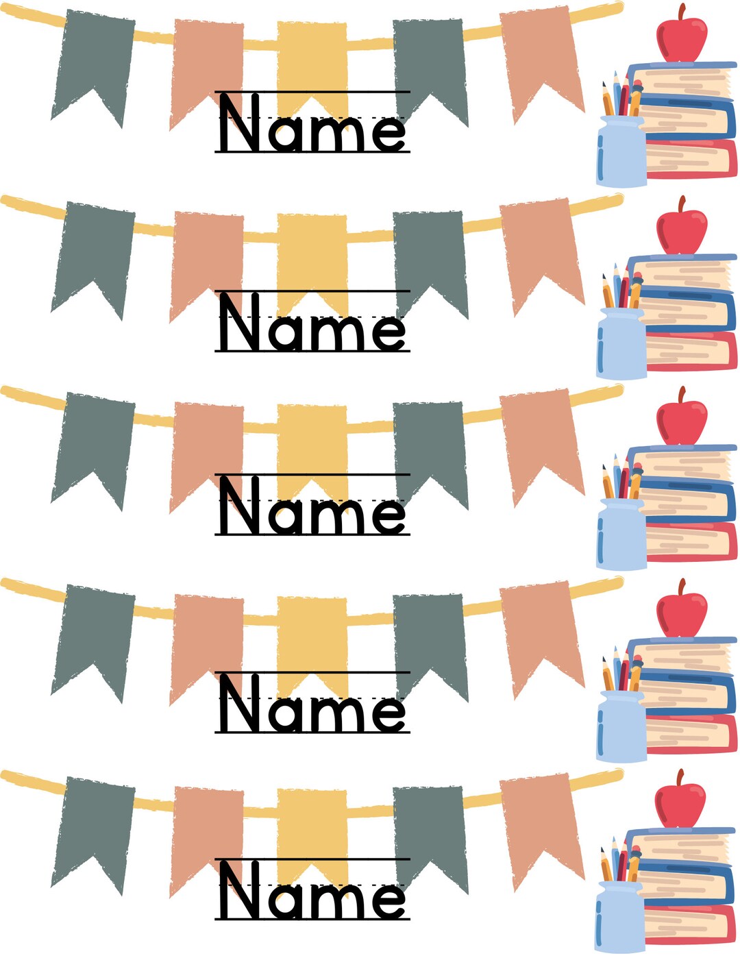 Name Tags for Student Desks - Etsy