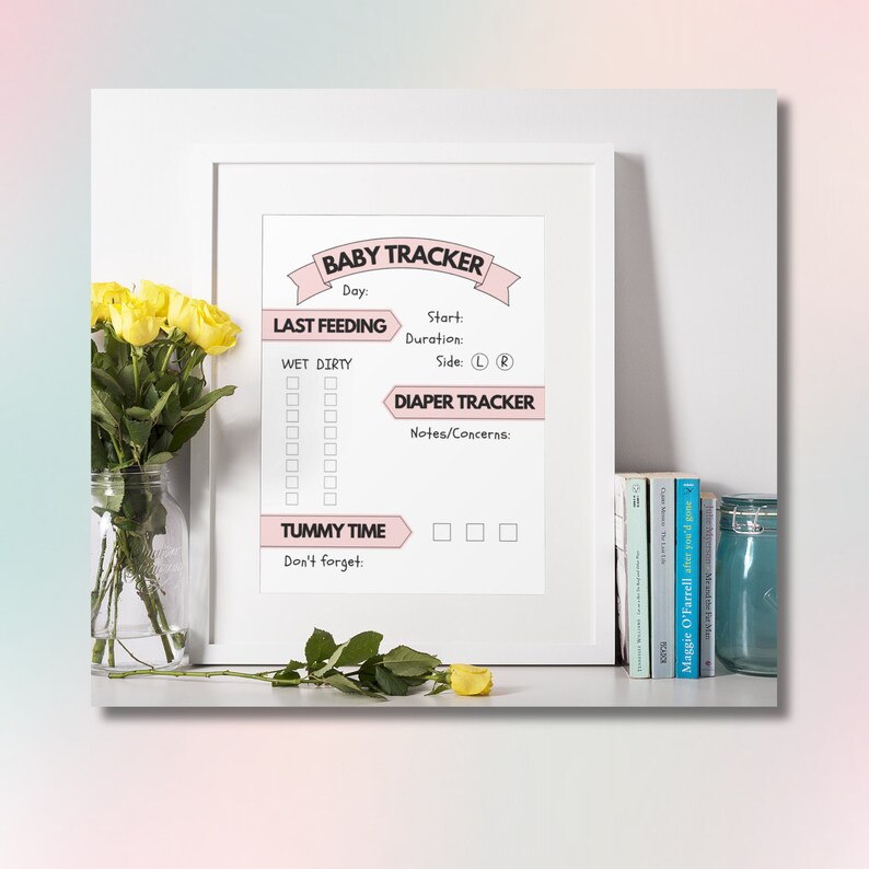 Newborn Baby Tracker Breastfeeding Tracker Baby Wellness Baby Log ...