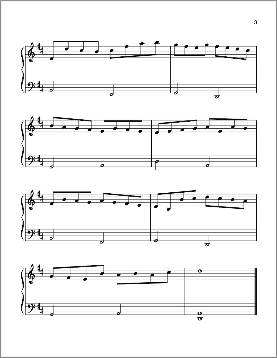 SIMPLIFIED Canon in D | Easy Piano Sheet Music - Printable PDF - Etsy