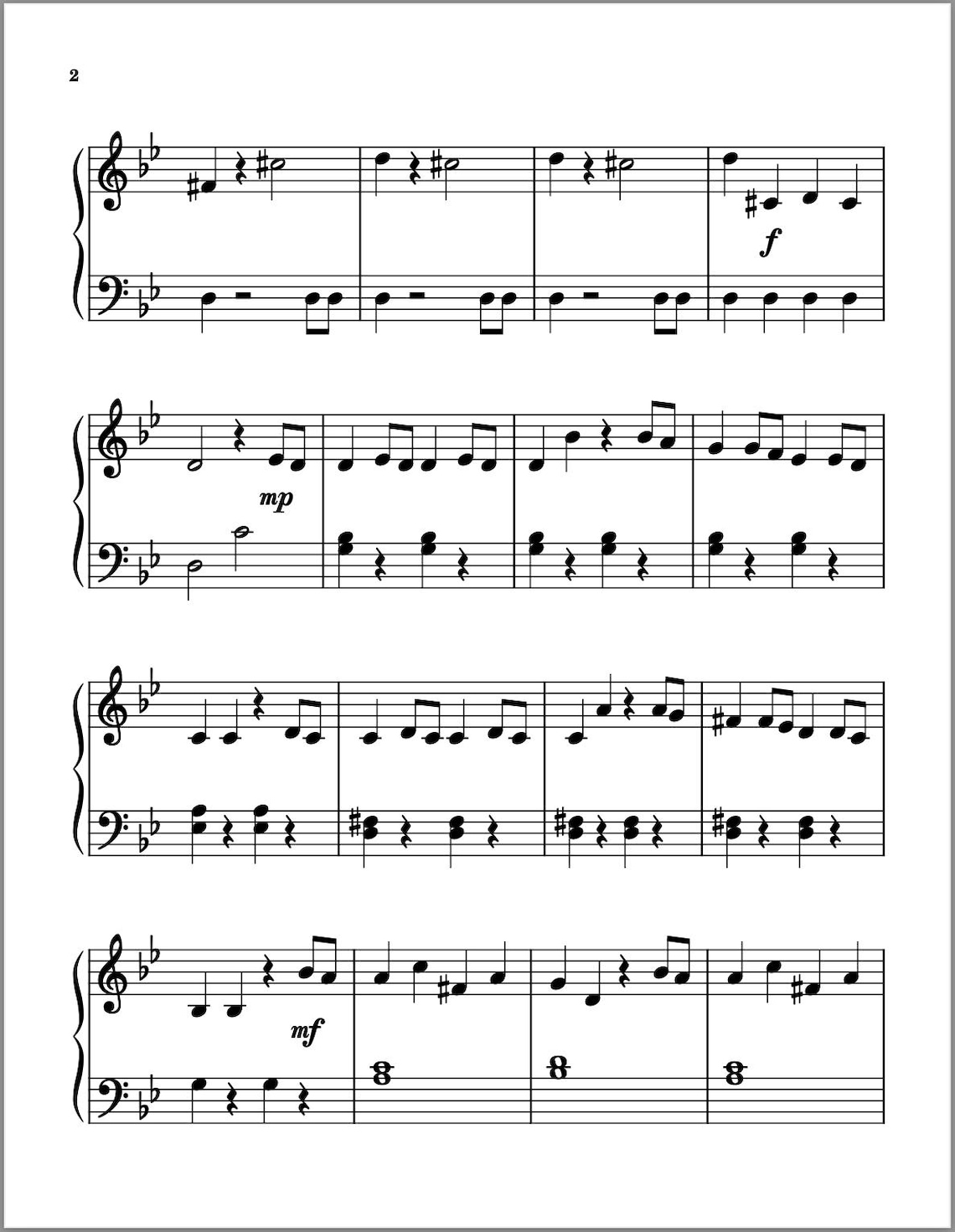 SIMPLIFIED Mozart's Symphony No. 40 | Easy Piano Sheet Music ...