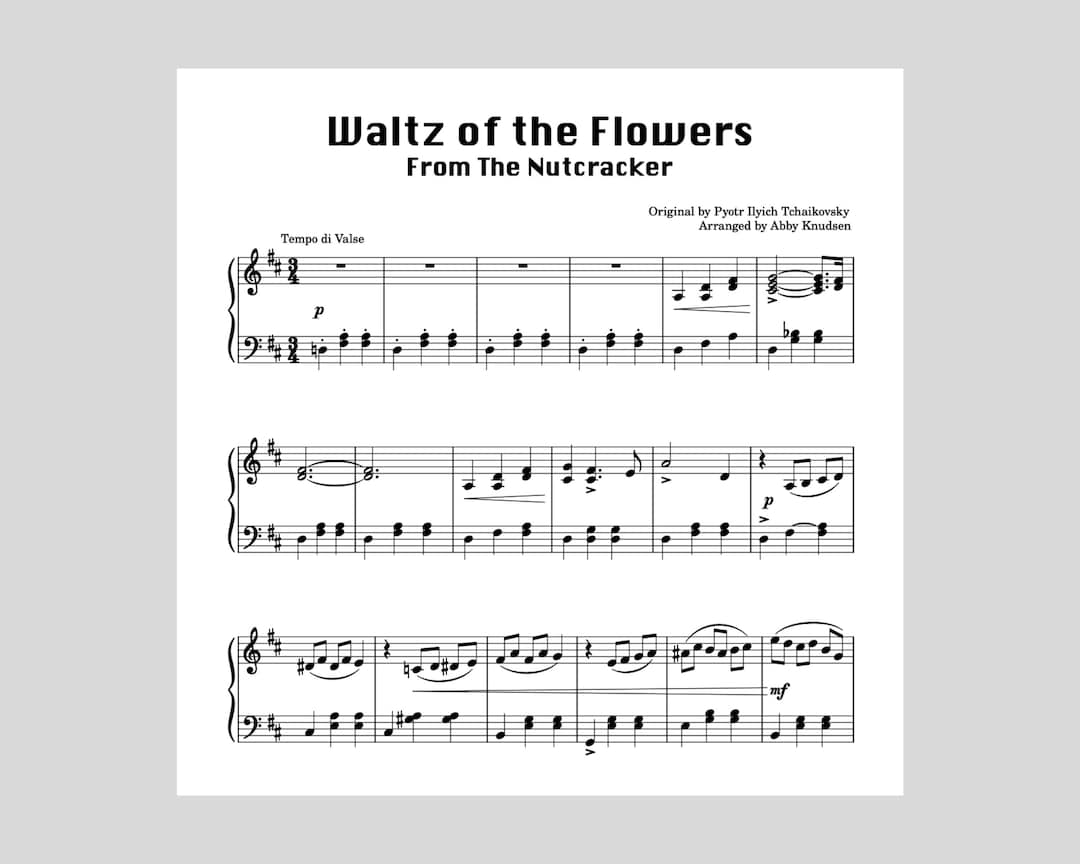 SIMPLIFIED Waltz of the Flowers (from the Nutcracker) | Tchaikovsky ...