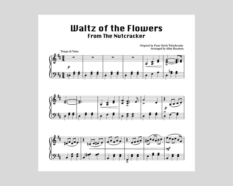 SIMPLIFIED Waltz of the Flowers (from the Nutcracker) | Tchaikovsky ...