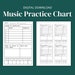 Music Practice Chart - Weekly Assignments Log - Printable PDF - Etsy