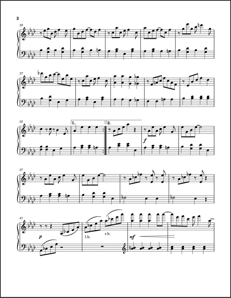 SIMPLIFIED Maple Leaf Rag | Ragtime Piano Sheet Music - Printable PDF ...