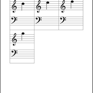 Grand Staff Piano Music Flashcards (three Octave Set) - Printable PDF ...