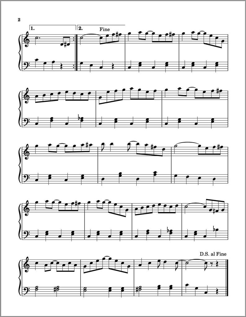SIMPLIFIED the Entertainer | Easy Joplin Piano Sheet Music - Printable ...