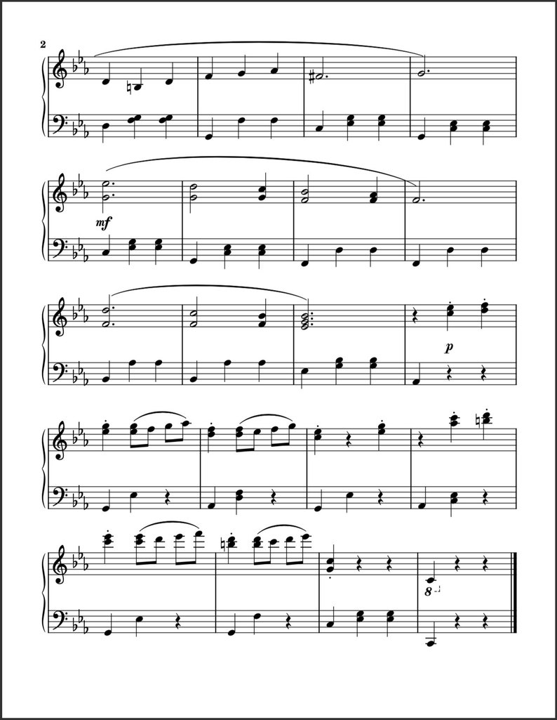 SIMPLIFIED Waltz No. 2 by Shostakovich | Piano Sheet Music - Printable ...