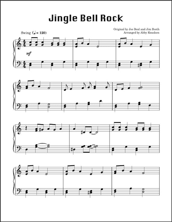 Partitura Para Piano De Jingle Bells Para Imprimir 918x910