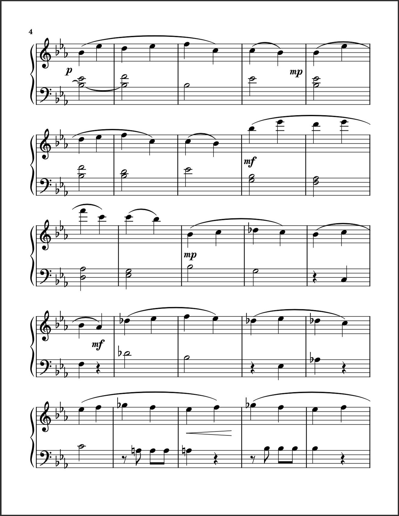 SIMPLIFICADA Sinfonía n. 5 en do menor / Partitura fácil para piano de ...