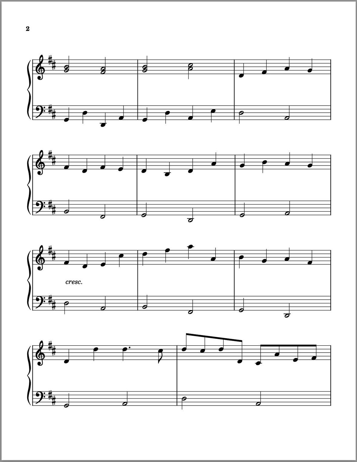 SIMPLIFIED Canon in D | Easy Piano Sheet Music - Printable PDF - Etsy