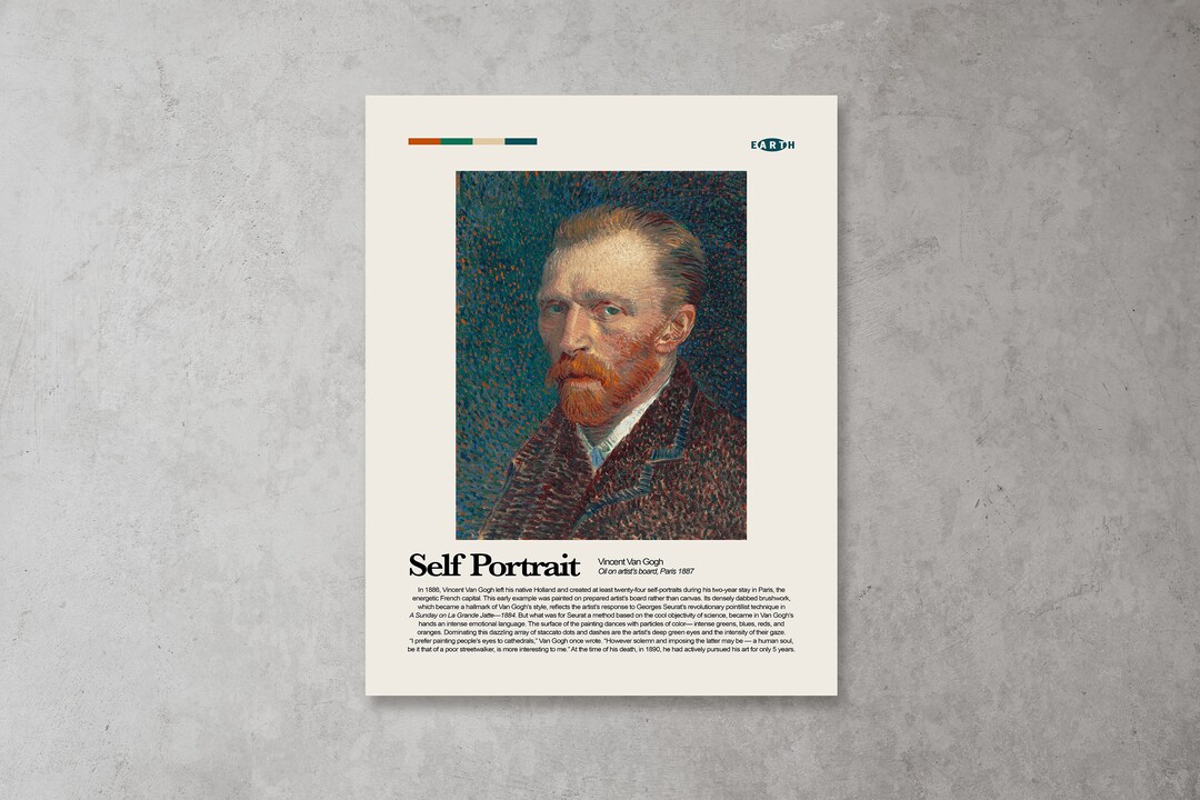 Self Portrait "van Gogh" Poster | PRINTABLE Digital Download ...