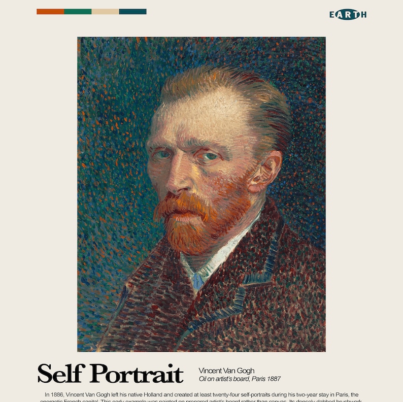 Self Portrait "van Gogh" Poster | PRINTABLE Digital Download ...