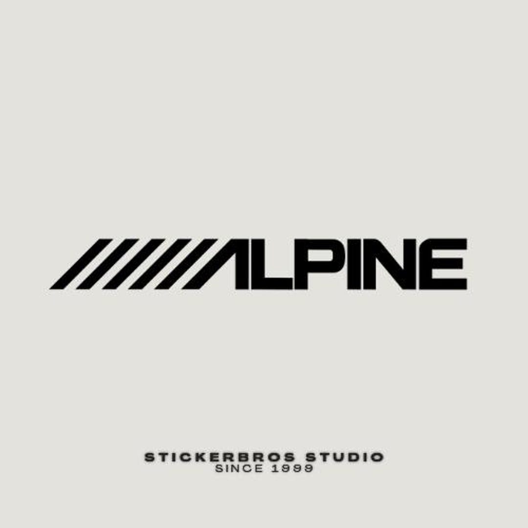 Alpine Vinyl Decal Stickers - 2 Pack - Alpine, Alpine Audio, Alpine ...