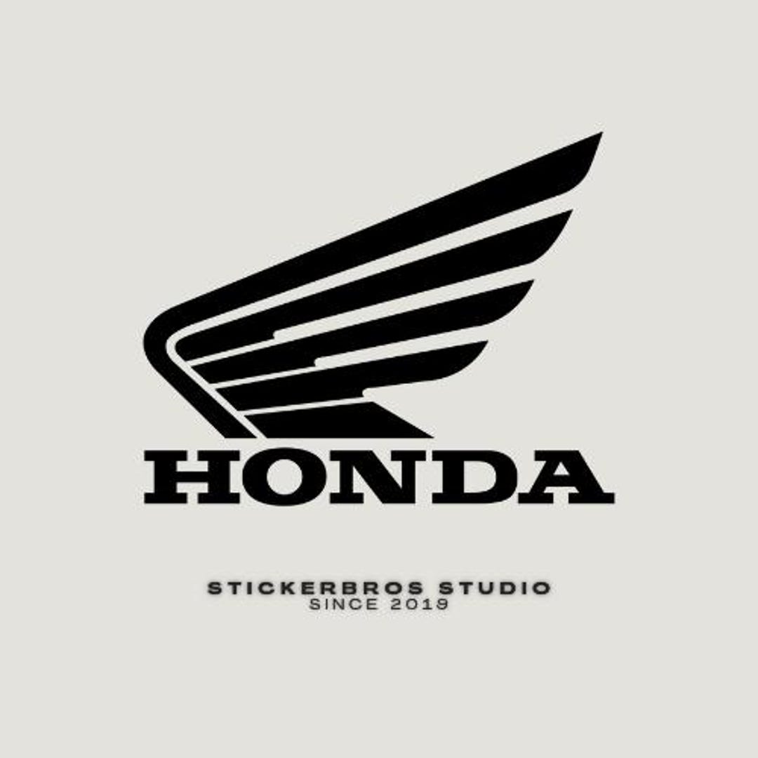 Honda Motorcycle Wings Vinyl Decal Stickers - 2 Pack - Honda ...