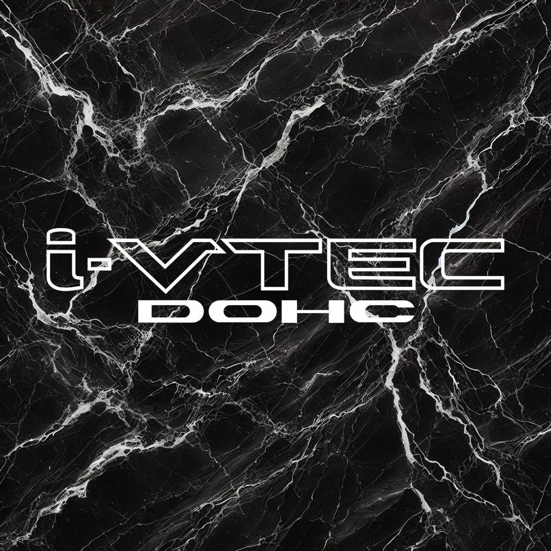 2 Pack - I-VTEC DOHC Vinyl Decal, Stickers, Civic Si, Integra, and ...