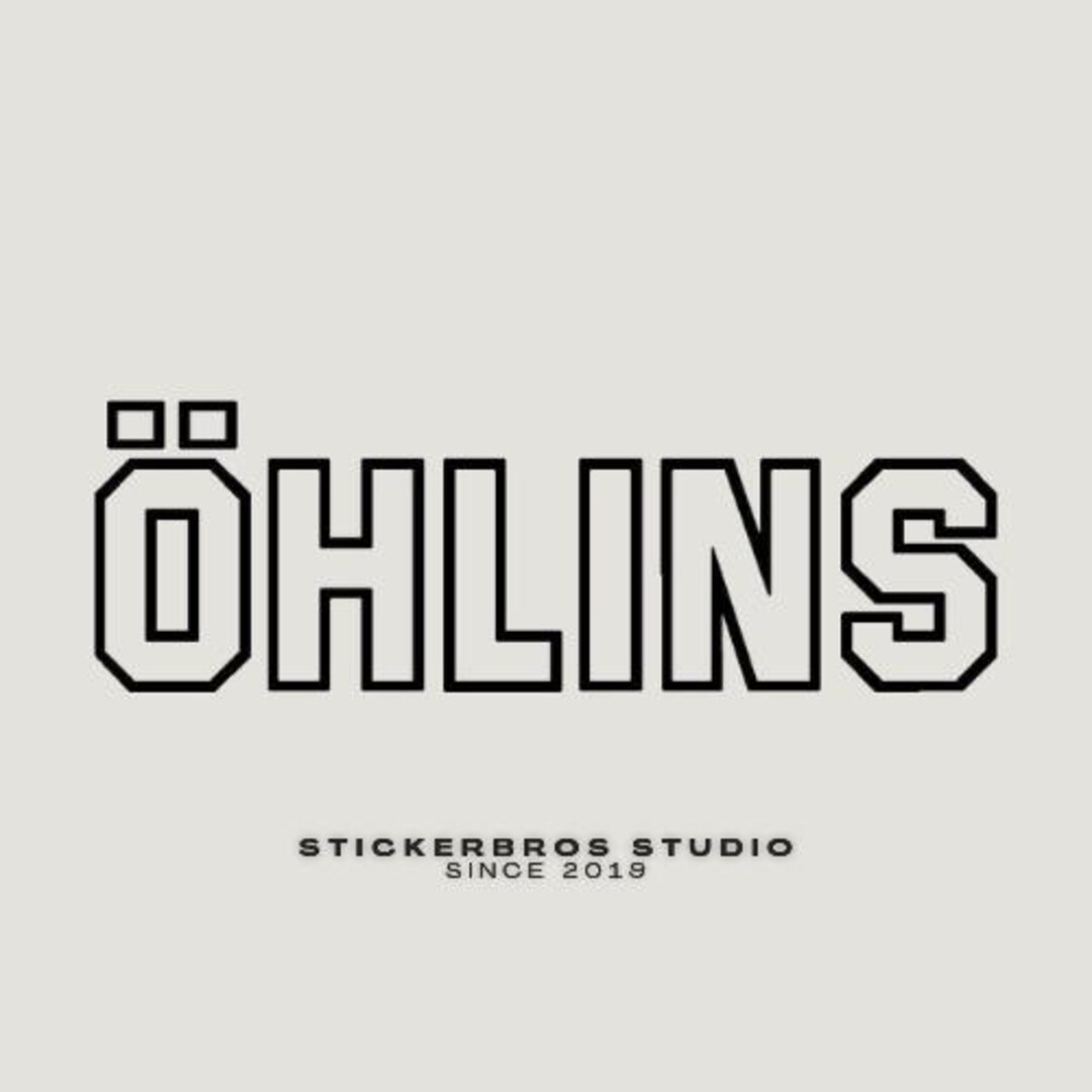 OHLINS Vinyl Decal Stickers - 2 Pack - Ohlins Suspension Decal, Racing ...