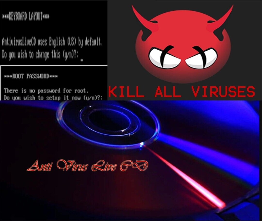 Anti Virus Live CD Update Forever FASTEST Virus Mel-ware - Etsy