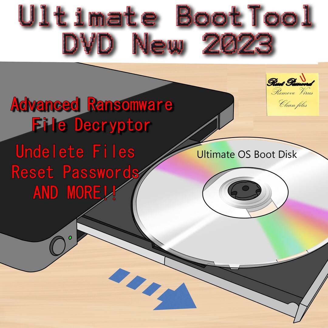 Ultimate Boot Tool OS DVD 2023 Advanced Ransomware File Decryptor - Etsy