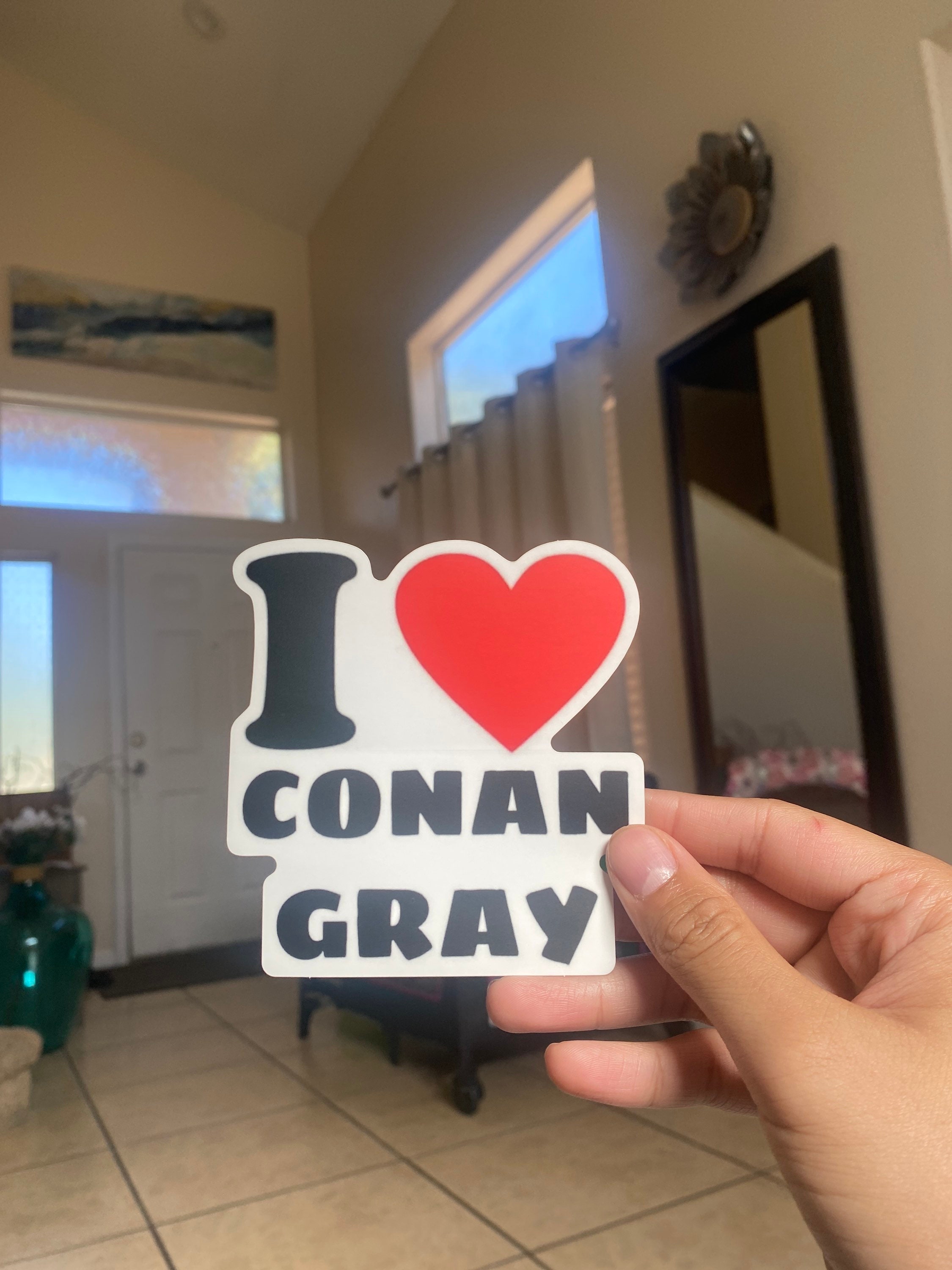 I Love Conan Gray Sticker - Etsy